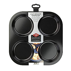 Tala Performance, Yorkshire Pudding Tin, Professional Gauge Carbon Steel with Whitford Eclipse Non-Stick Coating, Roasting and Cooking