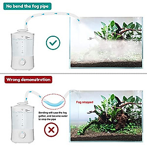 Reptile Humidifiers, 4.5L Mister for Reptiles, Reptile Fogger with Humidity Control, Terrarium Ball Python Snake Tank Accessories Chameleon Accessories, Automatic Reptile Misting System Humidity
