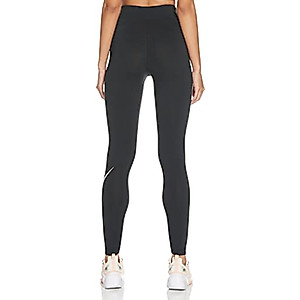 Nike Sportswear Essential Women's High-Waisted Leggings (Medium, Black/White)