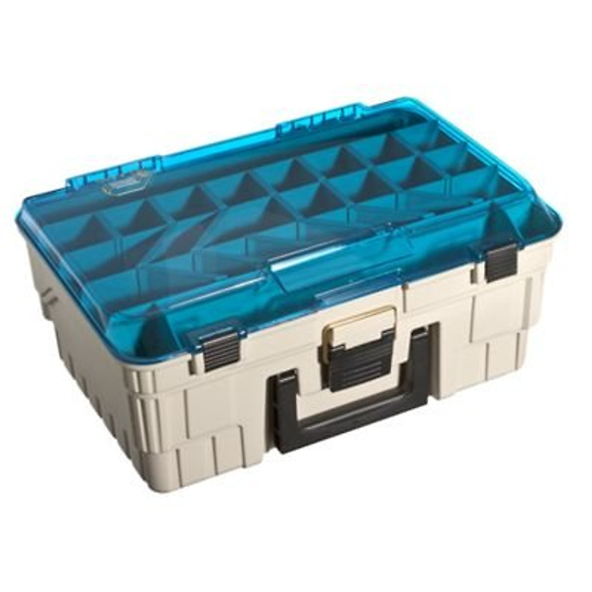 Plano Two Level Magnum 3500 Tackle Box, Beige, 1-(Pack),Sandstone/Blue