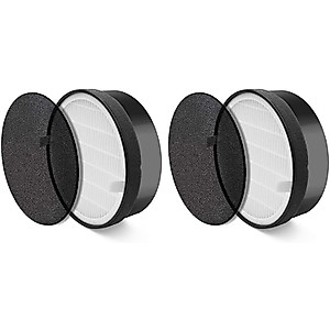 Nispira 3-in-1 Air Filter Replacement Compatible with Vornado Air Purifier CYLO50, CYLO51, and QUBE50, Compared to Part MD1-0039, 2 Filters