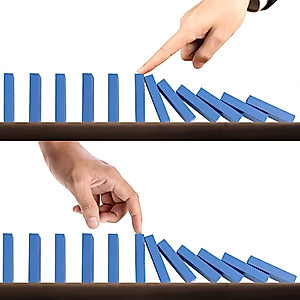 120pcs Bulk Dominoes, Wooden Domino Blocks, for Kids Birthday Kids Racing Toy Game, Building and Stacking Toys.