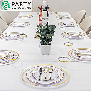 PARTY BARGAINS 5 Disposable Table Covers - 54" X 108", 3 Ply Paper & Plastic White Table Cover