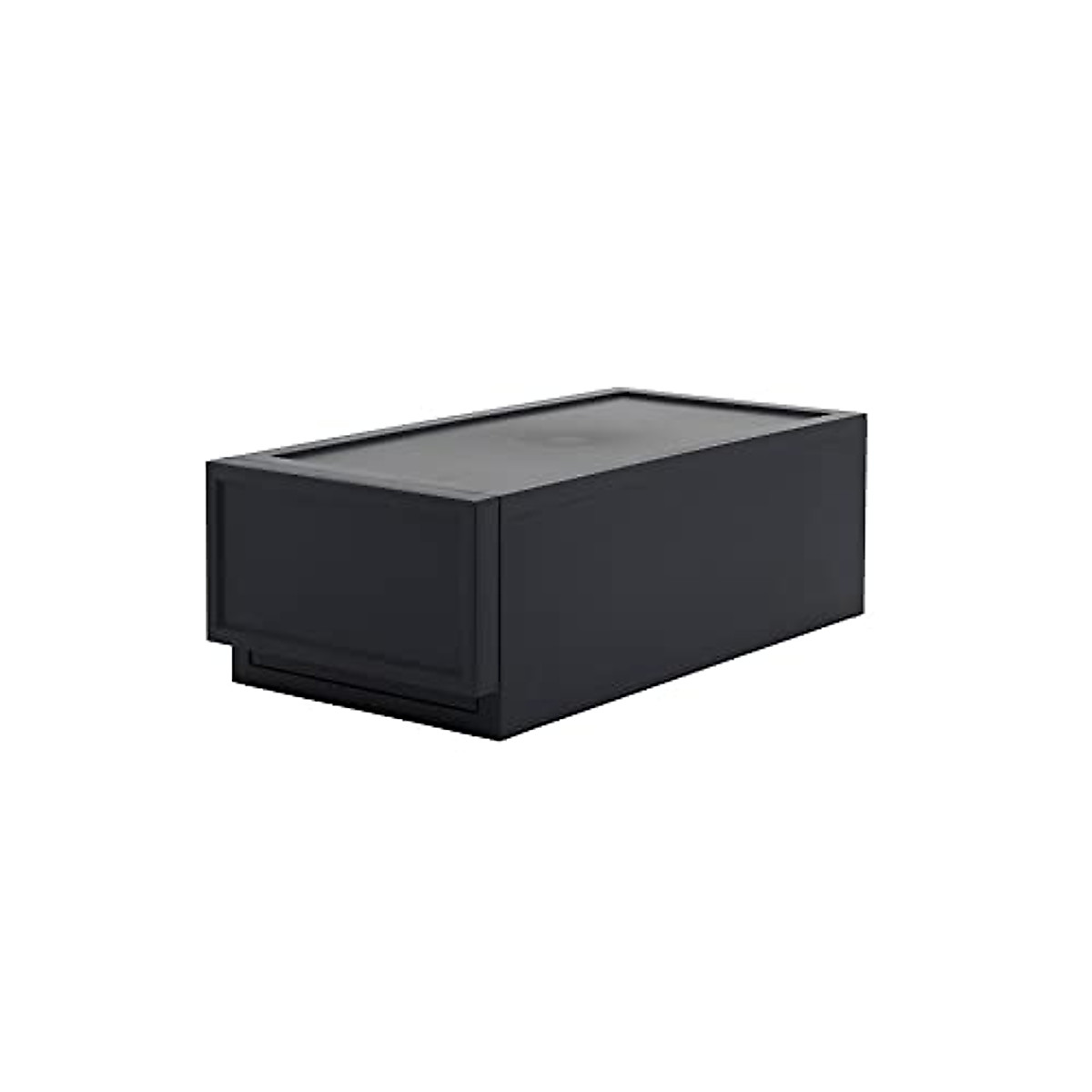 ASTAGE | Storage Drawer, Modular Stackable Drawer, Plastic Storage, Drawer Block | Black Small A