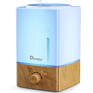 1500ml Aroma Essential Oil Diffuser Large – Exqline Diffuser for Essential Oils Large Room Large Aromatherapy Diffuser Large Room Unique Diffuser Humidifier for Essential Oils (Wood Grain)
