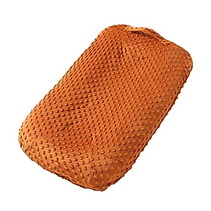 Newborn Lounger Cover, Minky Removable Slipcover for Baby Boy Girl Snugly Fits for 29 x 17 x 4 inches Infant Padded Lounger, Premium Quality Microfiber, Ultra Soft Comfortable (Pumpkin Spice)