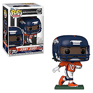 Funko POP NFL: Broncos - Jerry Jeudy (Home Uniform), Multicolor, 3.75 inches