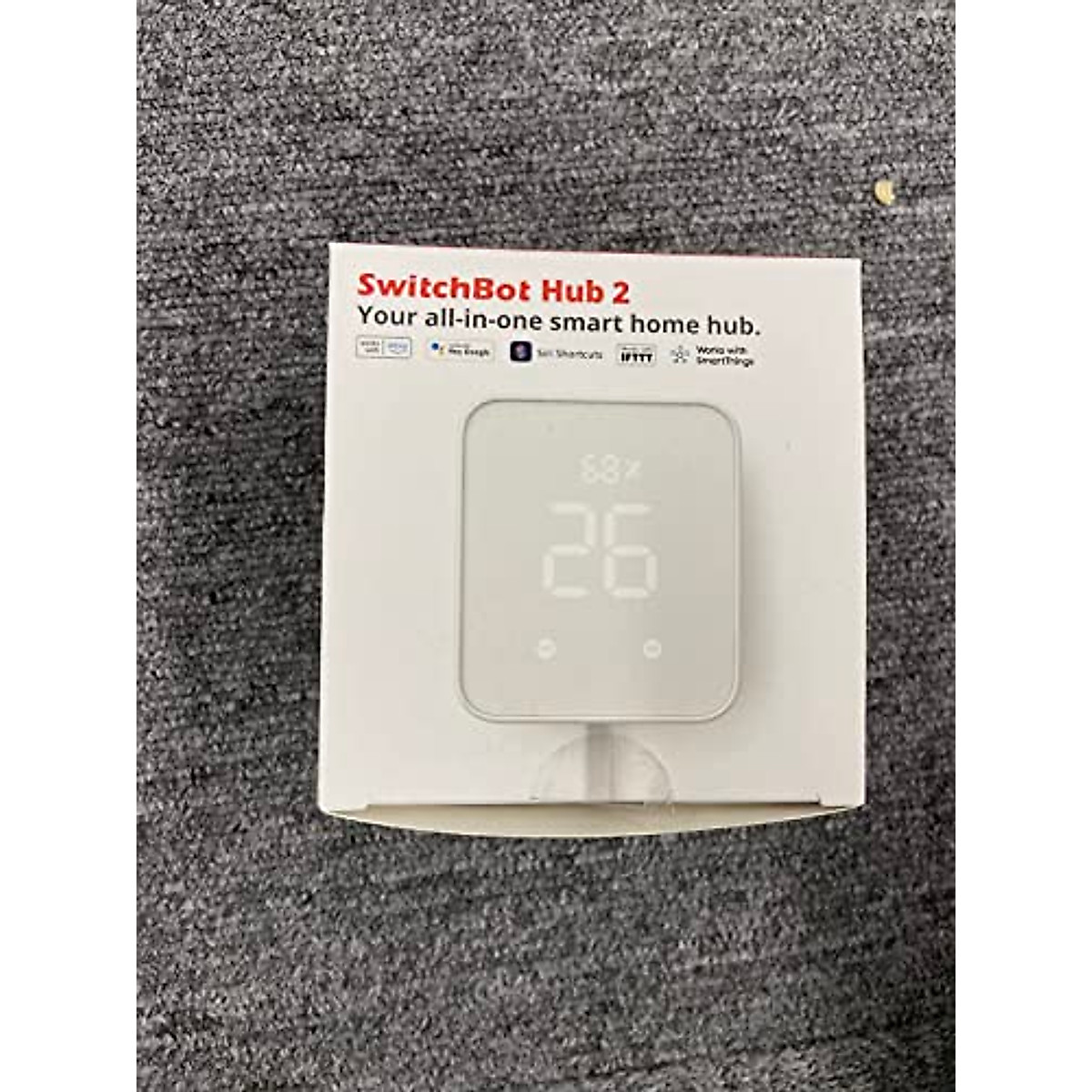 SwitchBot Hub 2 (2nd Gen), Work as a WiFi Thermometer Hygrometer, IR Remote Control, Smart Remote and Light Sensor, Link SwitchBot to Wi-Fi (Support 2.4GHz), Compatible with Alexa&Google Assistant
