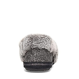 Skechers Women's Cozy Campfire Wakey Slipper, Charcoal, 9