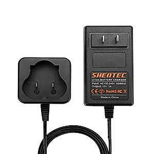 Shentec 12V Li-ion Battery Charger Compatible with Black and Decker 12V BL1110 BL1310 BL1510 LB12 LBX12 LBXR12 Pod Style Battery (Not Compatible with Firestorm Battery and PS130 Battery Ni-MH/Ni-CD)