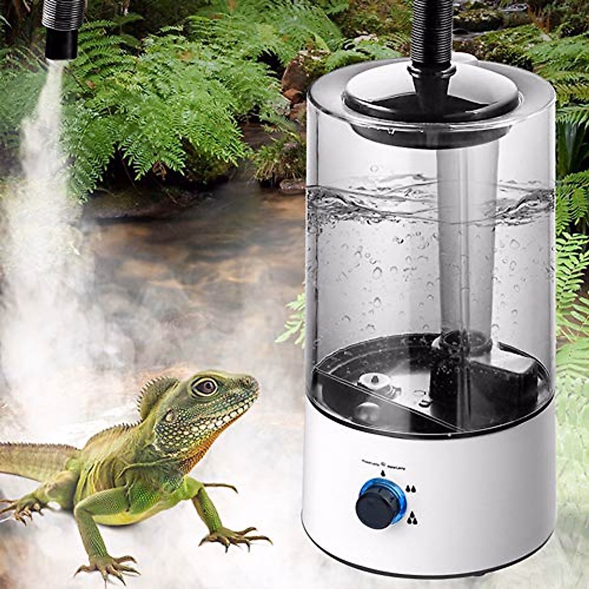 CALIDAKA Reptile Humidifier Pet Supplies Reptile Humidifier/fogger Reptile Fogger with Extension Tube 4l Large Tank Suitable for A Variety of Reptiles Amphibians