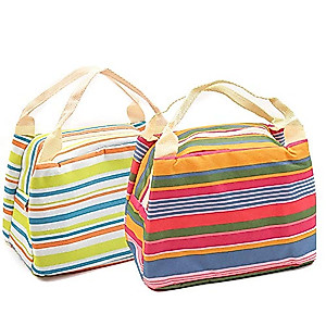 Lunch Bag Lunch Organizer for office Lunch Cooler with Zip Closure Foldable Lunch Tote Bag, Reusable Lunch Holder Insulated Lunch Container Picnic Bag for Men Women