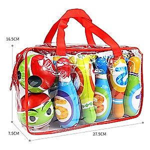 UNIQUE KIDS Bowling Set for Toddlers - Sports Toy Active Game for Birthday Party - Fun Eductional Games, Outside Games or Indoor Toy for Kids Gifts for 3 4 5 6 Year Olds Children Boys & Girls
