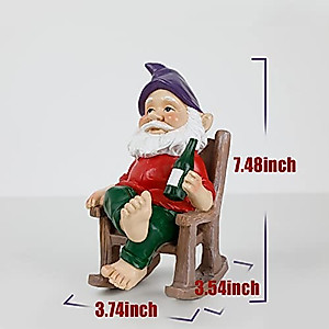 BLUELF Christmas Garden Decor Gnomes Decorations for Yard Outdoor Garden Statues