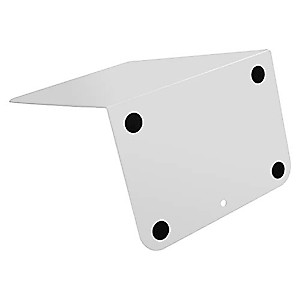 2 Pcs White Metal Bookends 8.0 x 3.9 x 5.3 Inch, CBTONE Heavy Duty Premium Book Ends for Shelves, Nonskid Book Holders for Books Notebooks Files Magazines DVDs - Great for Office, Home, School, Dorm