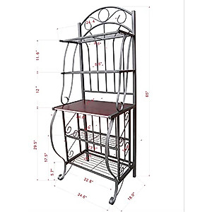 Boraam Valencia Metal Baker's Rack