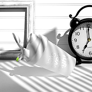 Oats Overnight BlenderBottle - Customized for Overnight Oats - NO WHISK BALL - Milk Fill Line - Clear/White/Green - 20-Ounce Loop Top