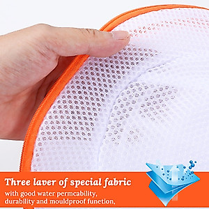 Bra Wash Bags for Laundry, Large Lingerie Underwear Brassiere Bag Set for Washing Machine With Zipper for Women Laundry Storage Washing Delicates (17"L x 9"W x 2"H)