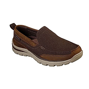 Skechers Men's Superior Milford Loafer, Brown, 10.5 Medium US