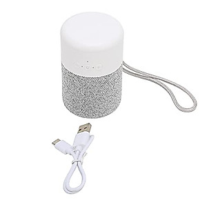 2 in 1 Portable Speakers Bluetooth Wireless Earbuds, 360 Surround Stereo Sound with Microphone, Touch Headset for Home Party Outdoor Travel(white)