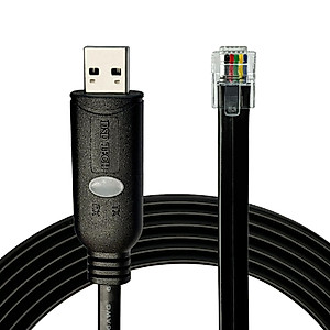 DSD TECH SH-RJ12A USB to RJ12 6P4C Serial Cable for APC PDU ATS(5.9FT/1.8M)