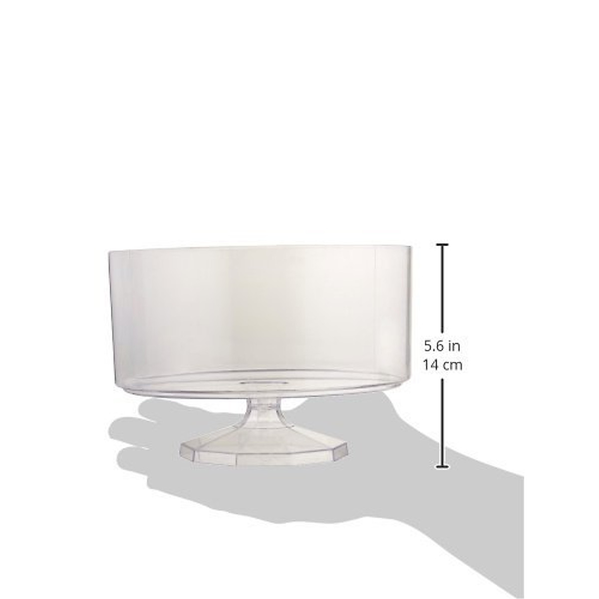 Amscan Medium Plastic Trifle Container - 7 3/8' | Clear | 1 Pc.