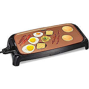 Reversible Ceramic Electric Griddle - Nonstick Cooking Surface
