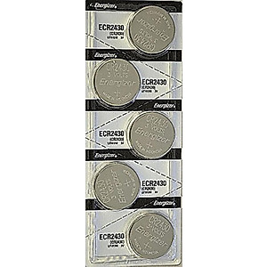 5x Energizer CR2430 (ECR2430BP) Lithium Coin 3v Button Cell battery
