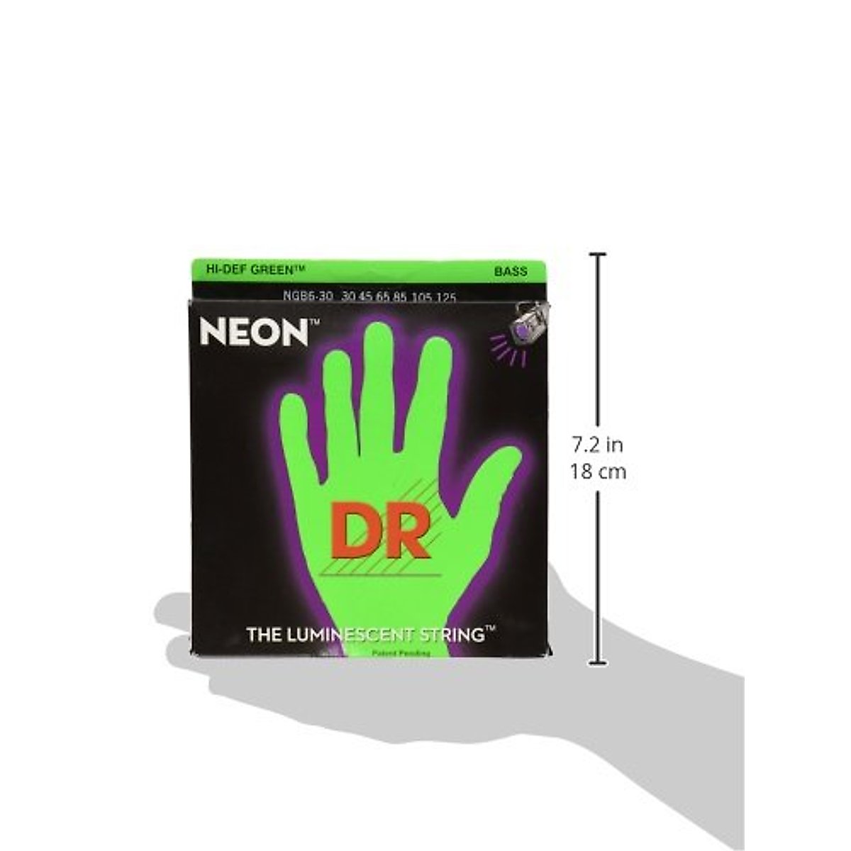 DR Strings HI-DEF NEON Bass Guitar Strings (NGB6-30)