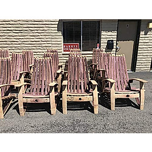 Wine Barrel Adirondack Chair