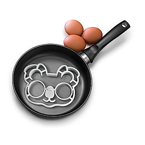 Genuine Fred Koala Funny Side Egg Mold, Durable Silicone can Withstand temperatures, from-20F to 450F