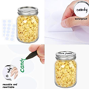 KAMOTA Mason Jars 18 oz With Regular Lids and Bands, Ideal for Jam, Honey, Wedding Favors, Shower Favors, Baby Foods, DIY Spice Jars, 12 PACK, 20 Whiteboard Labels Included