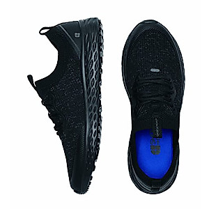 Shoes for Crews Everlight Pro, Women's Slip Resistant Work Shoes, Water Resistant, Black, Size 7.5 Medium