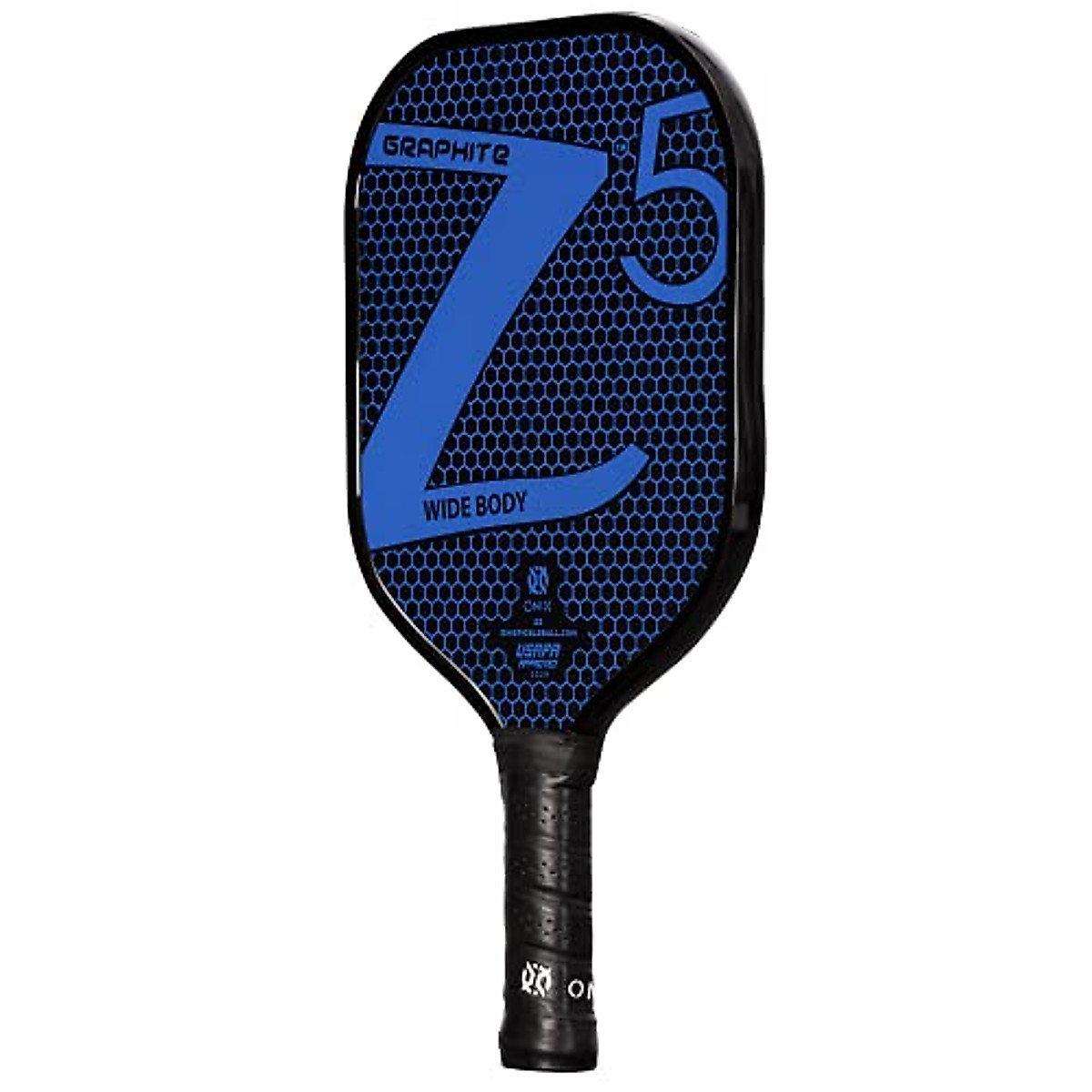ONIX Graphite Z5 Pickleball Paddle (Graphite Carbon Fiber Face with Rough Texture Surface, Cushion Comfort Grip and Nomex Honeycomb Core for Touch, Control, and Power)