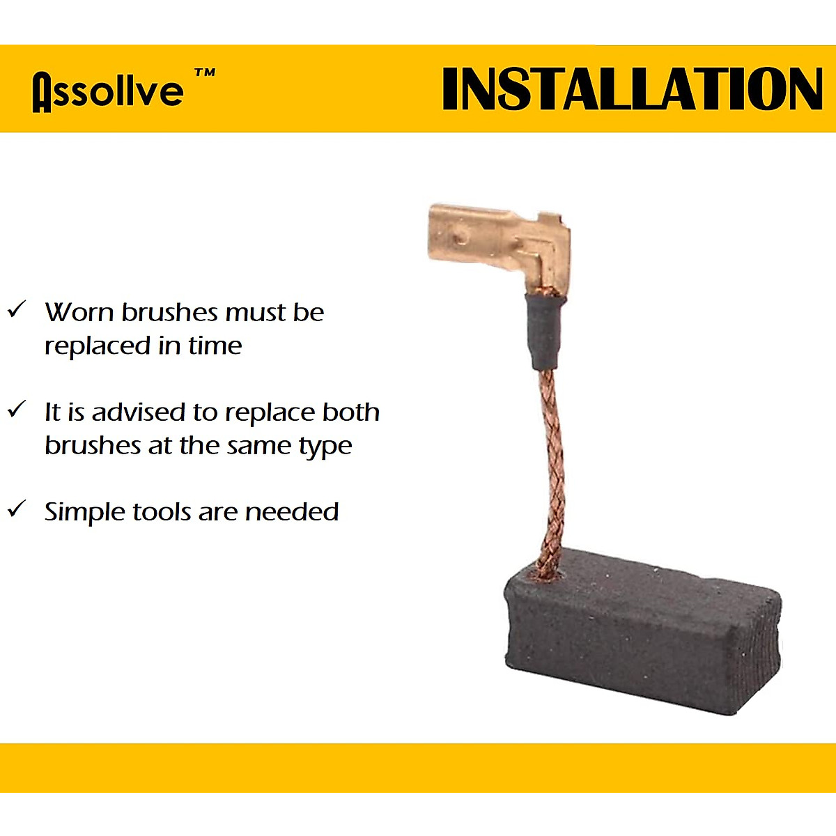 4PCS N097696 Replacement Carbon Brushes Compatible with DWE4011,DWE4120,DWE4012,DWE4100,DWE4887,DWE4120N and More