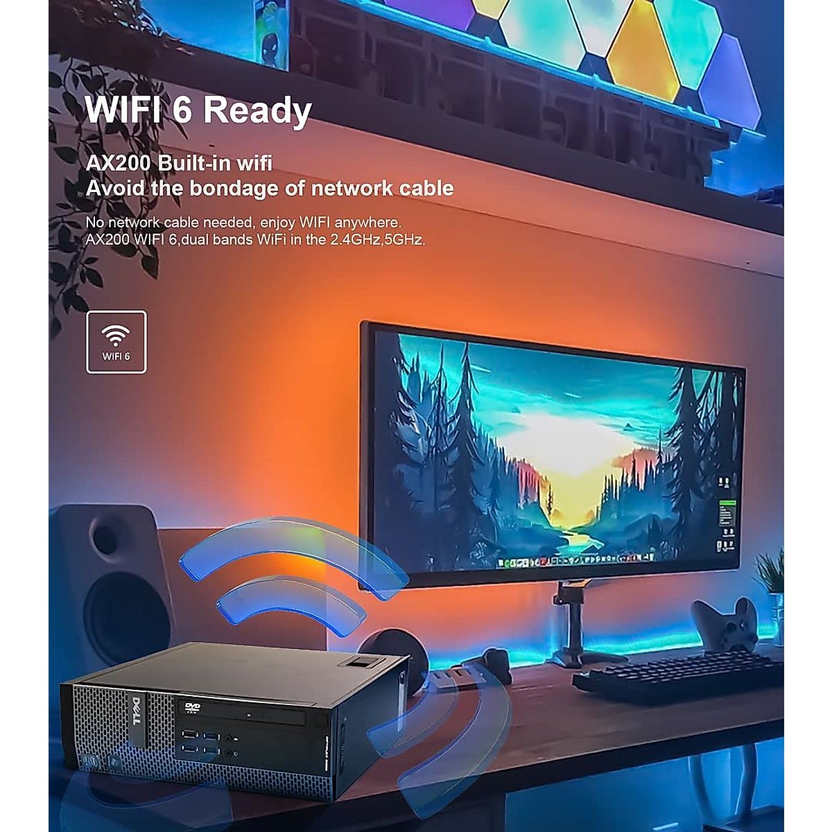 Dell OptiPlex 9020 i7 SFF Desktop Computer,Intel Quad Core i7-4770 up to 3.90GHz, 32GB Ram New 1TB SSD, AX200 Built-in WiFi 6, DVD-RW Dual Monitor Supported, Windows 10 Pro (Renewed)