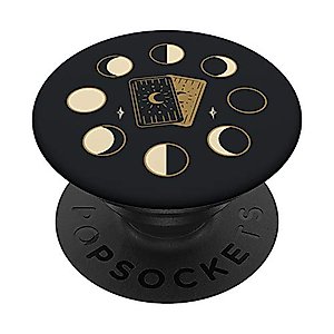 Moon Phases Witchy Cards Fortune Telling Tarot PopSockets Swappable PopGrip