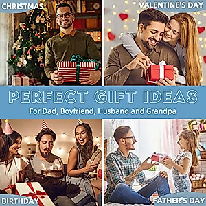 Funistree Gifts for Men Him Husband from Wife, Ash Wood Docking Station, Boyfriend Gifts for Anniversary Birthday, Nightstand Organizer Mens Gifts for Grandpa Dad Uncle Brother Son, Graduation Gifts