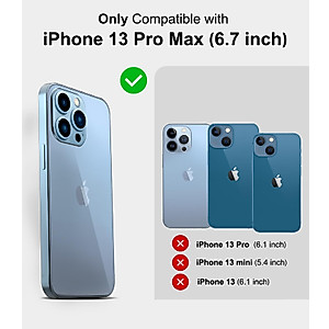 STERKER for iPhone 13 Pro Max Phone Case [Invisible Built in Stand & Ring Holder] Compatible with MagSafe Military Grade Drop Protection Slim iPhone 13 Pro Max Cases for Men Women 6.7", Purple