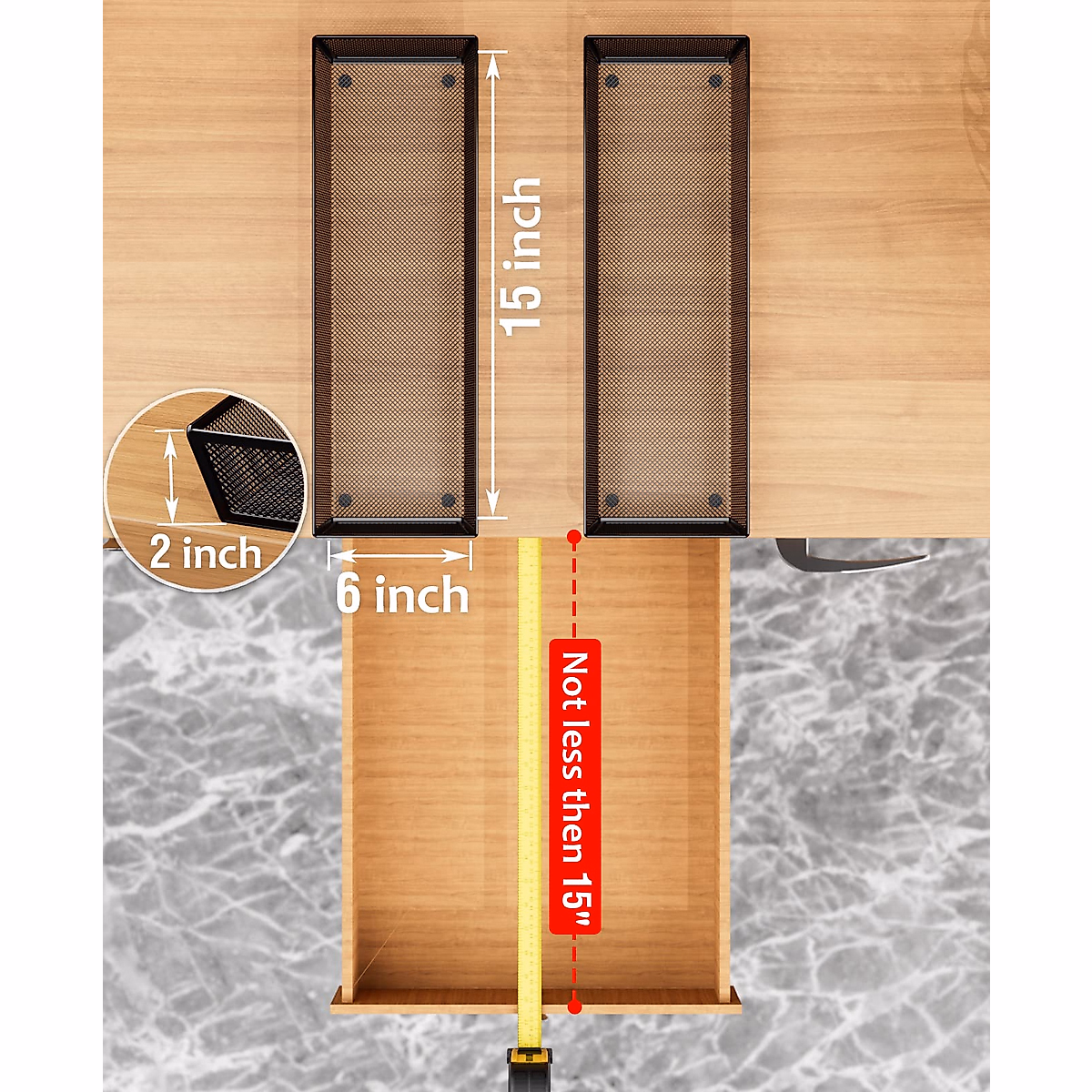 JANE EYRE kitchen drawer organizer - silverware utensil organizer for kitchen drawer,silverware tray in drawer