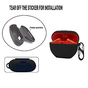 Ankersaila Soft Silicone Protective Anti-Lost & Shockproof Case Cover Compatible with Sony WF-SP800N (Black)