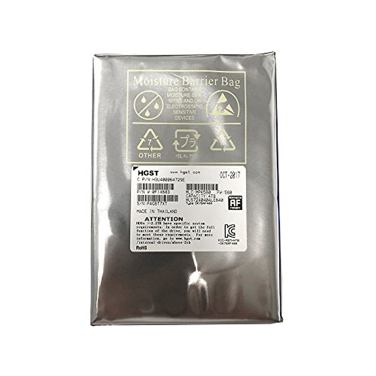 HGST Ultrastar 7K4000 HUS724040ALE640 (0F14683) 4TB 64MB Cache 7200RPM SATA 6.0Gb/s 3.5in Internal Enterprise Hard Drive (Renewed) -w/3 Year Warranty