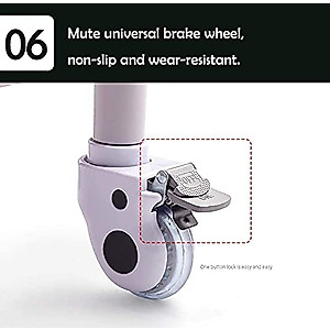 Medical Cart Household Utility Carts Trolley, Lab Cart Multifunction Portable Hand Trucks Large Trolly Cart 3 Tier Abs Beauty Salon Cart with Dirt Bucket Mobile Medical Equipment Cart with Brake Wheel