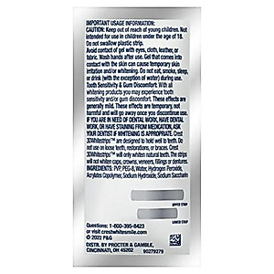 Crest 3D Whitestrips Luminous Levels 9 Whiter Teeth Whitening Kit, 10 Treatments, 20 Count