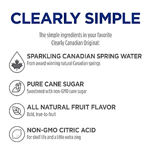 Clearly Canadian Sparkling Water 4 pack (2 Blackberry, 2 Cherry)