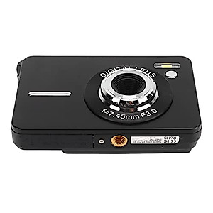 FECAMOS Digital Still Camera, Anti Shaking High Resolution 4K Digital Camera Rechargeable Battery with Hanging Rope for Photography for Beginners