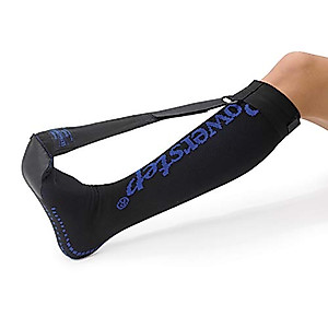 Powerstep Unisex-Adult UltraStretch Night Sock, Black, Regular