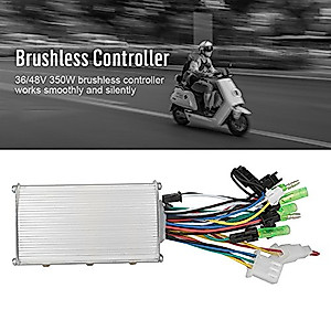VGEBY Ebike Motor Controller, Aluminium Alloy 36V/48V 350W Brushless Controller for Electric Bicycle Electric Scooter