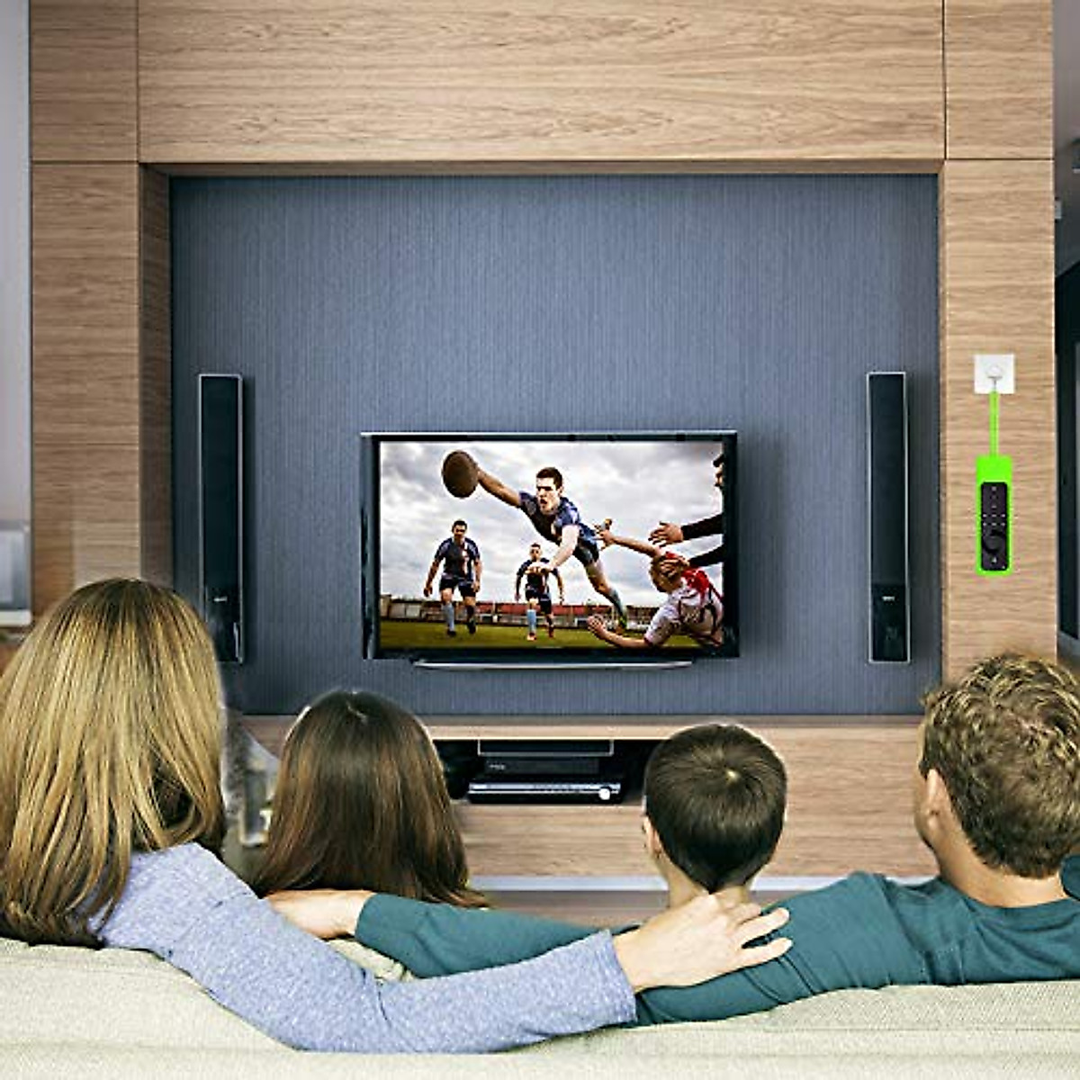 [2 Pack] Fire Stick Remote Cover |Fire Stick 4K Max |FIRE Stick 4K+ 2022 | firestick Lite | (2018-2022 Release (Limegreen+DeepSkyBlue)