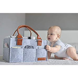 Tiny and Tot Diaper Caddy Organizer - Nursing Station Caddy, Diaper Caddie Organizer, Nappie Caddy, car Organizer, Portable Diaper Caddy, Changing Station Organizer